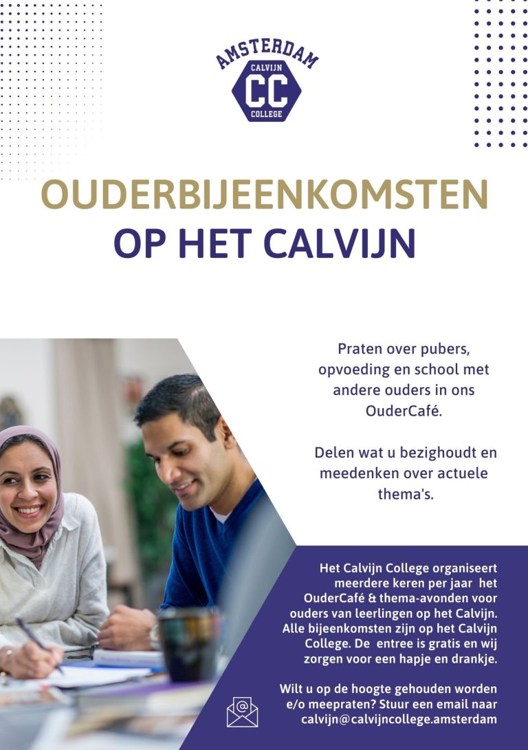 Ouder Café - Calvijn College Amsterdam